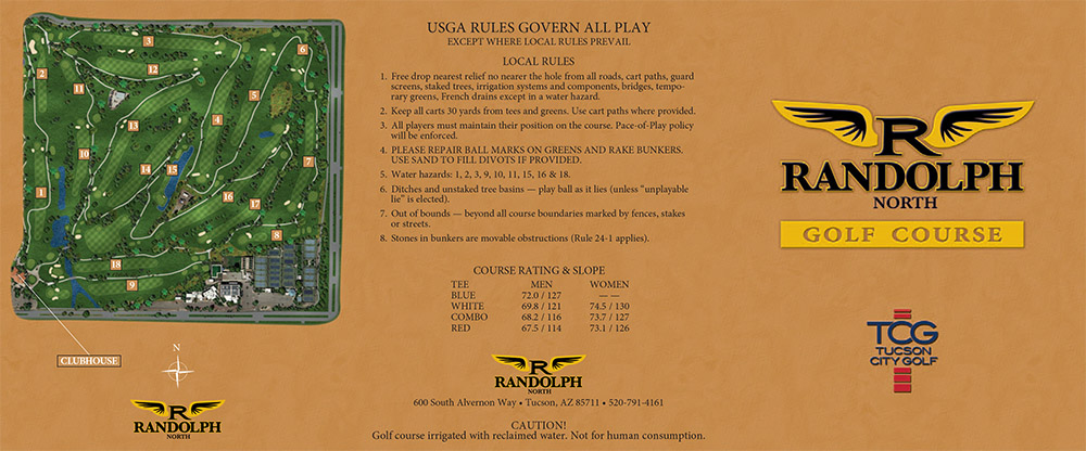 Randolph North Scorecard - Tucson City Golf